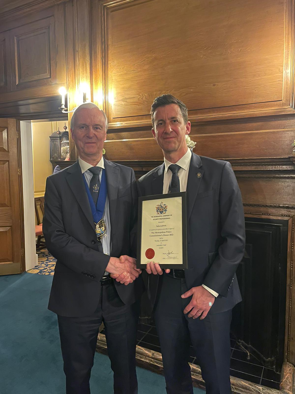 Dinner with the Commissioner of Police of the Metropolis - WCoSP